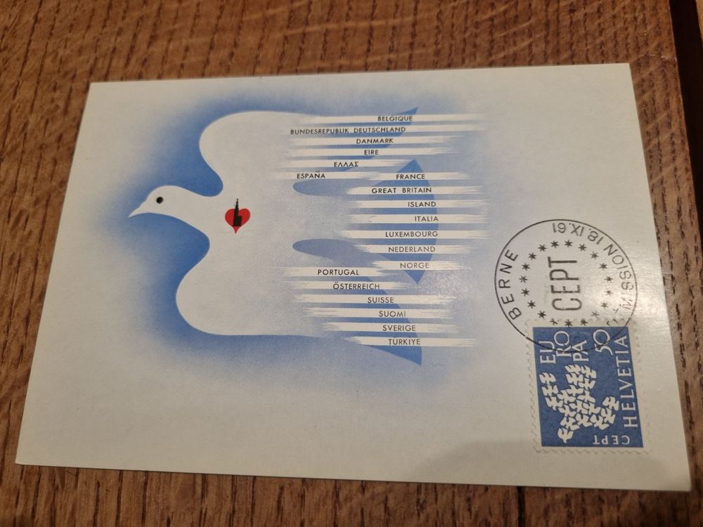 1965 FDC Private Maximumkarte Europa (Gebraucht) in Arni AG für CHF 5 – mit Lieferung auf ...