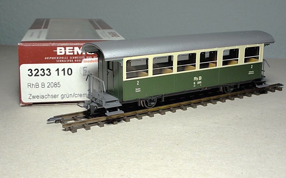 BEMO H0m 3233 110 / RhB B 2085 Bernina Personenwagen (Gebraucht) in Solduno für CHF 39 – mit ...