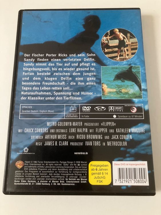 Flipper (1963, DVD) Chuck Connors | Kaufen auf Ricardo
