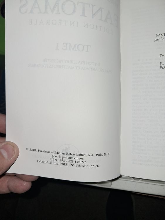 Fantomas - édition intégrale- Tomes 1 et 2 -(le 2 neuf) (Neu (gemäss ...