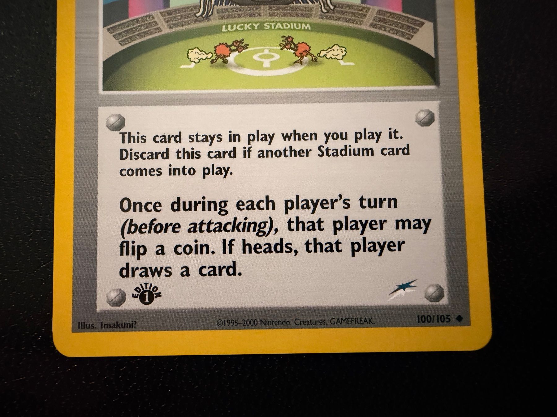 1. Edition Lucky Stadium Trainer 100/105 Neo Destiny 2002 (Gebraucht ...