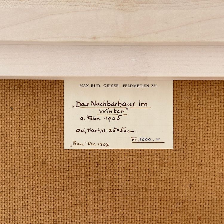 LIQUIDATION 18. Okt 🔵 Max Rudolf GEISER (1903-1976) (Gebraucht) in ...