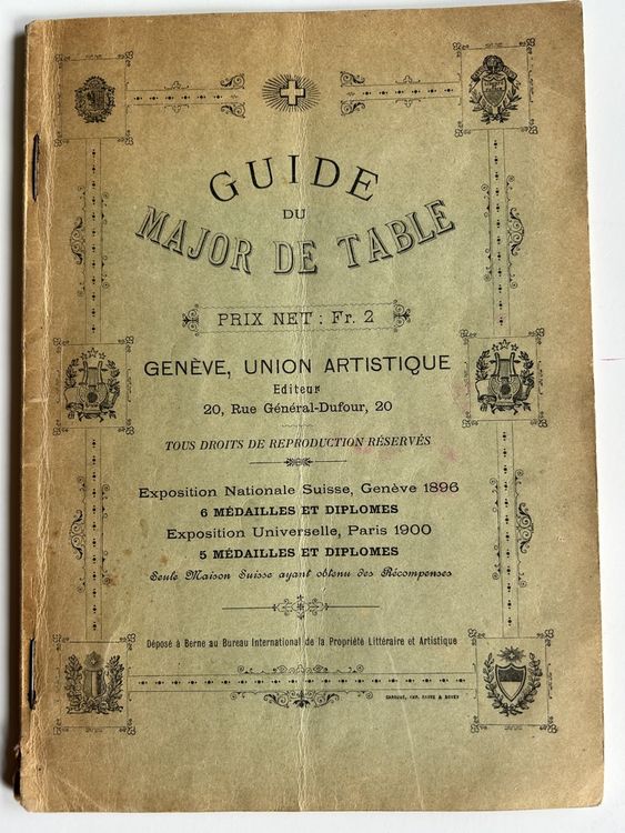 Guide de table ancien - Exposition Suisse, Genève (Gebraucht) in St ...