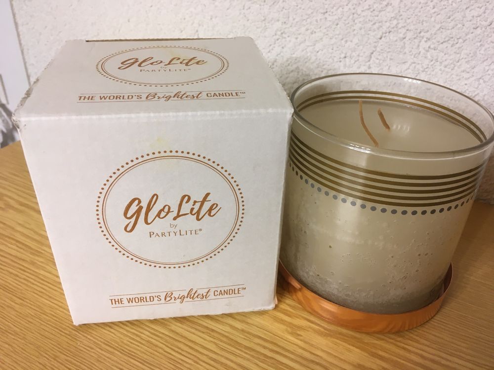 Partylite 2-Docht DWGlas «Versteckter Waldpfad» GloLite (Neu und ...
