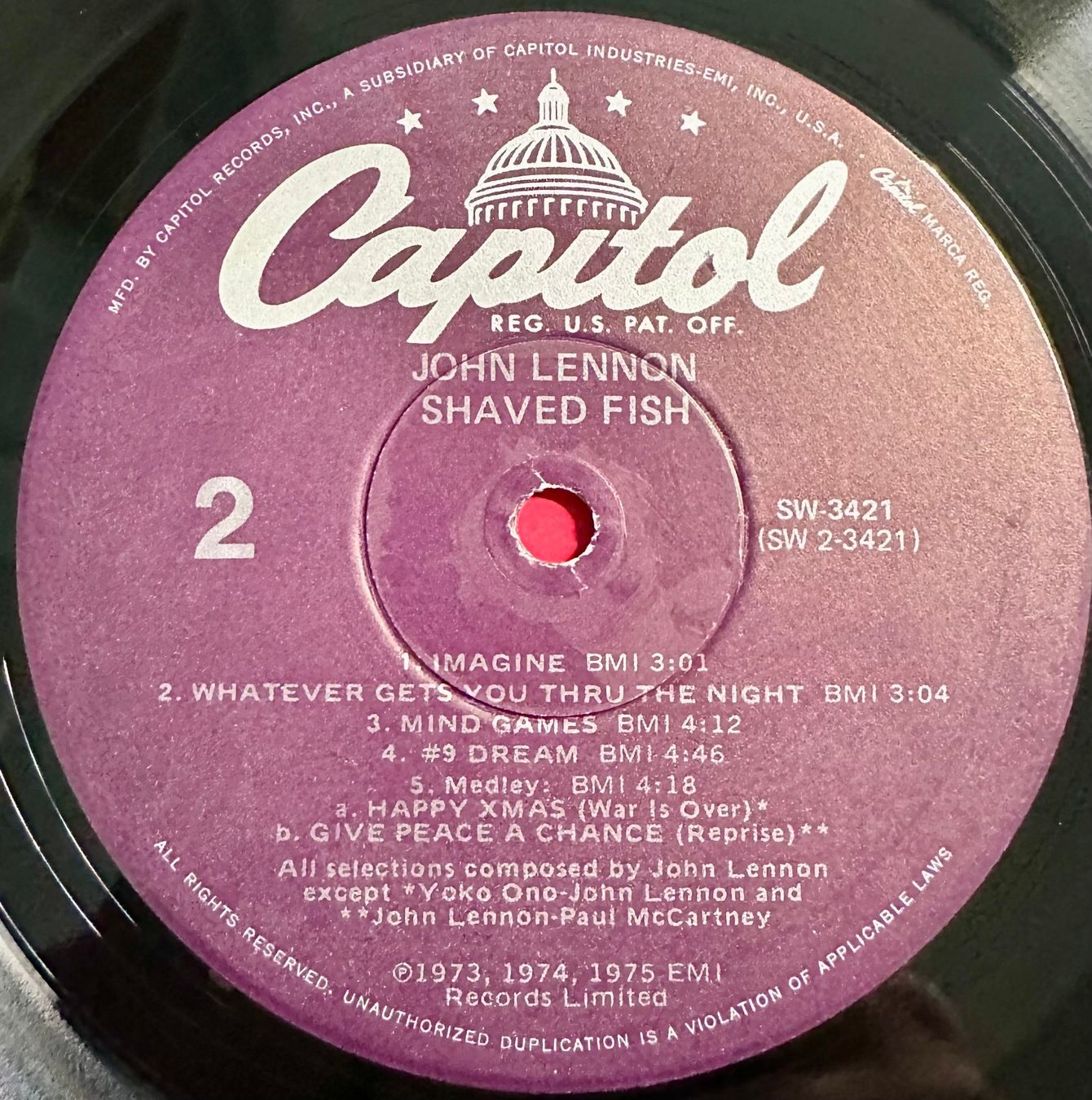 John Lennon - Shaved Fish // LP: VG++; Sleeve: NM (Gebraucht) in Zürich ...