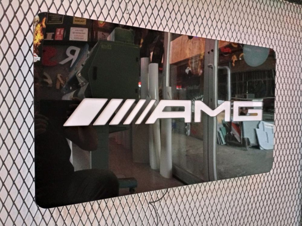 Amg Mercedes Leuchtschild | Werbeschild für deine Werkstatt (Neu und ...