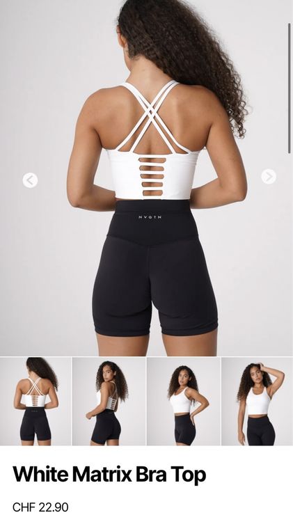 NVGTN - White Matrix Bra Top (Neu und originalverpackt) in Reinach BL für CHF 5 – mit Lieferung ...