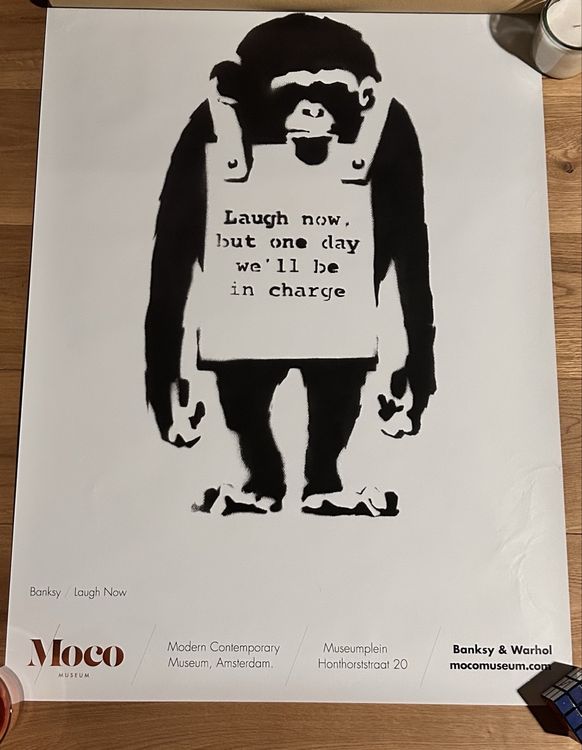 Banksy "Laugh Now" Moco Museum Poster Print 🐒 (Gebraucht) in ...