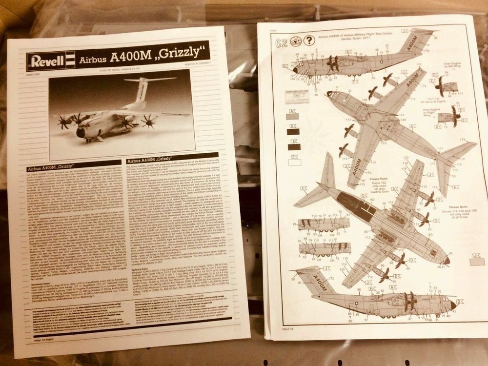 plastic model kit scale 1/ 72 REVELL 04800 AIRBUS A400M GRIZ (Neu und ...