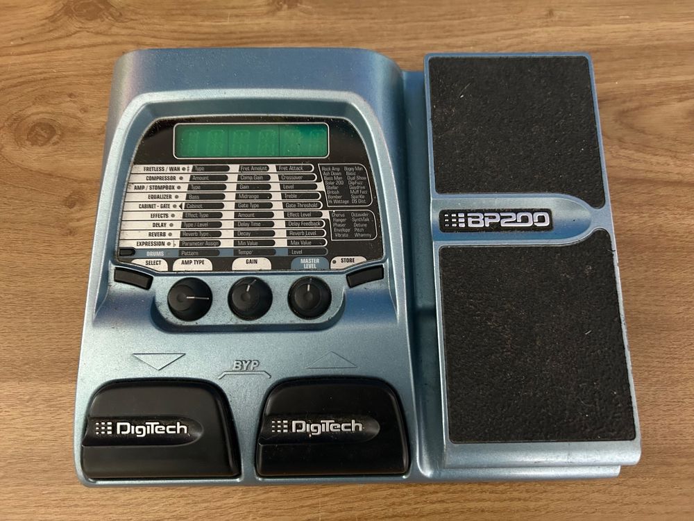 Digitech BP200 Bass Multieffektgerät Pedal mit Anleitung (Gebraucht) in ...