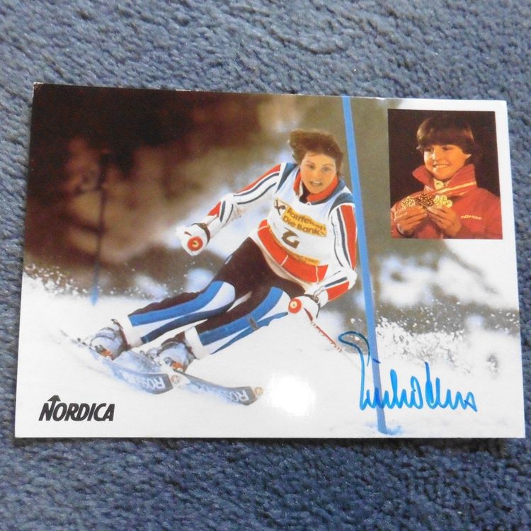 Erika Hess,Foto,Engelberg,Nordica,1982,Welt-Cup,Ski,signiert | Kaufen auf Ricardo