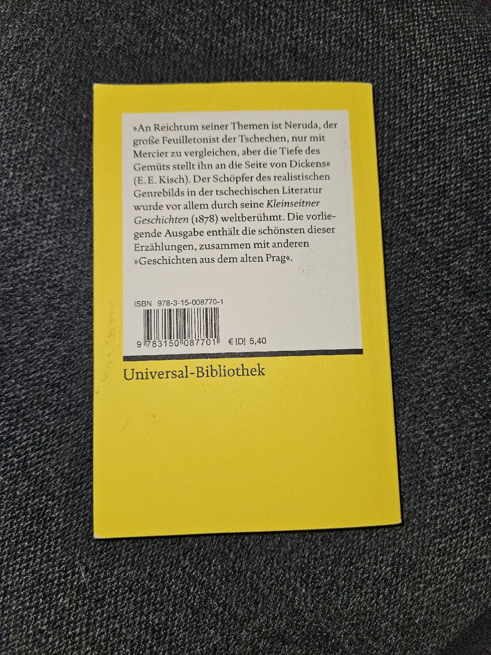 Jan Neruda - Geschichten aus dem alten Prag, Reclam (Gebraucht) in ...