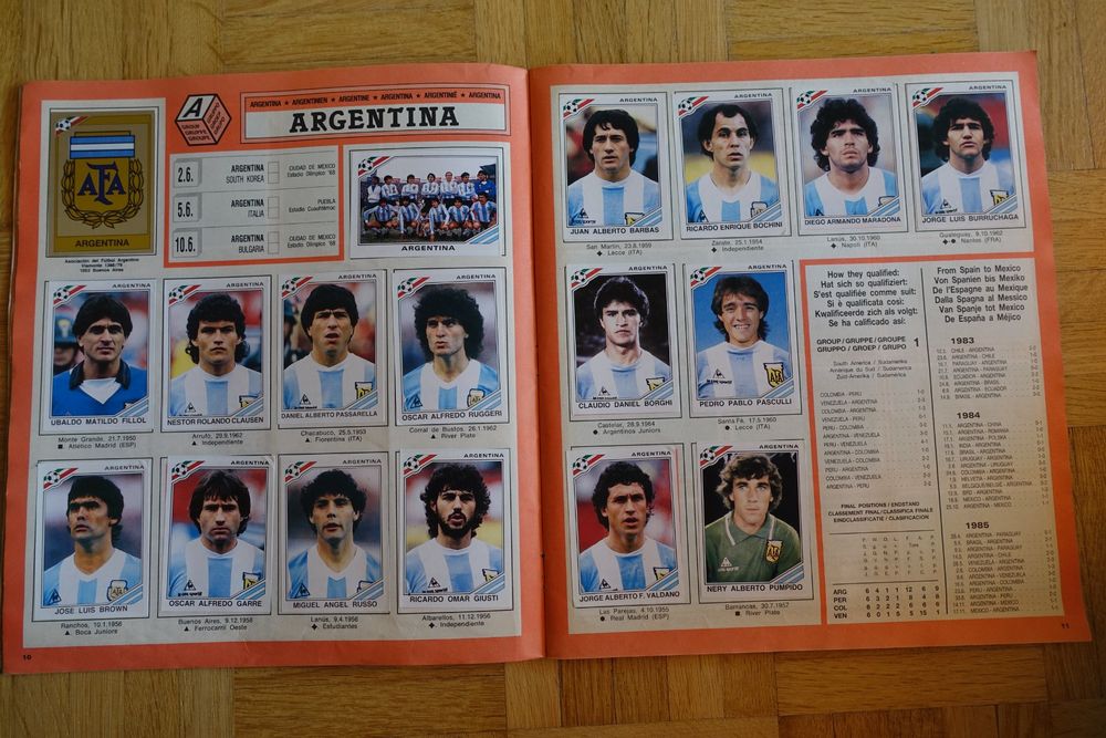 Panini Album WM 1986 komplett ohne Resultateintragungen (Gebraucht) in ...