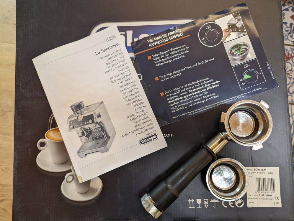 Kaffeehalbautomat Delonghi EC9335.M La Specialista Metallic (Gebraucht ...