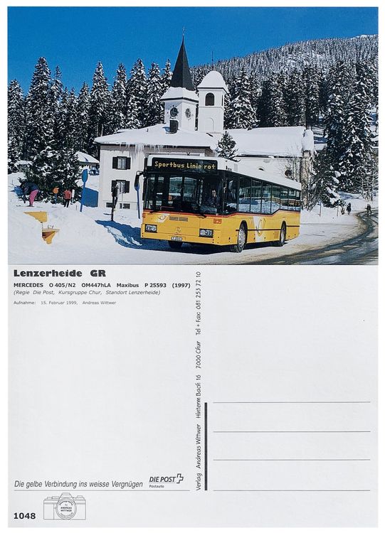 Lenzerheide Vaz Obervaz Graubünden Postauto MERCEDES O405/N2 | Kaufen auf Ricardo