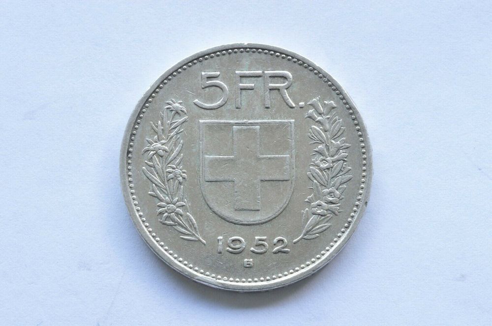 5 Franken 1952 (Gebraucht) in Oberglatt für CHF 34 – mit Lieferung auf Ricardo kaufen