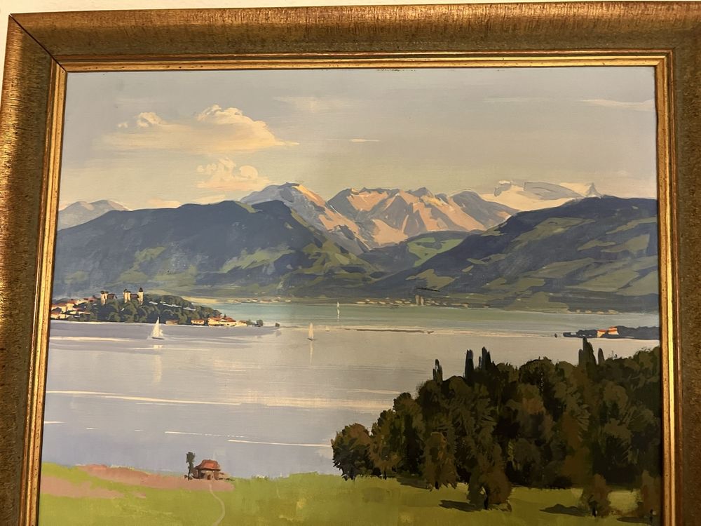 Gemälde Schweizer Landschaft | Kaufen auf Ricardo