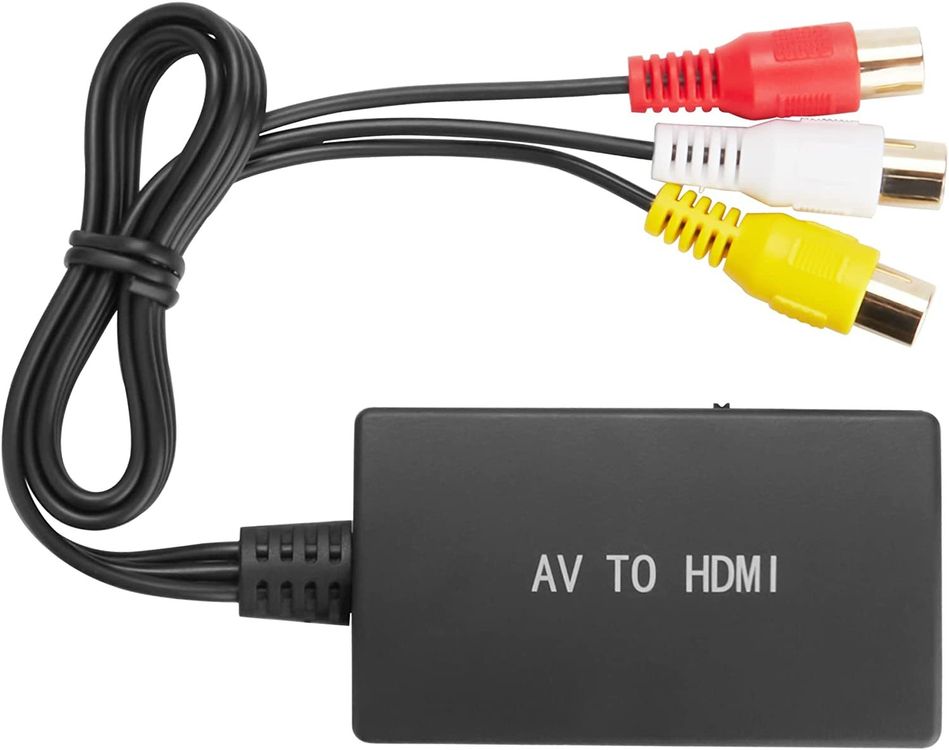 RCA auf HDMI Konverter für PS2 Xbox SNES Wii N64 VHS DVD VCR (Neu ...