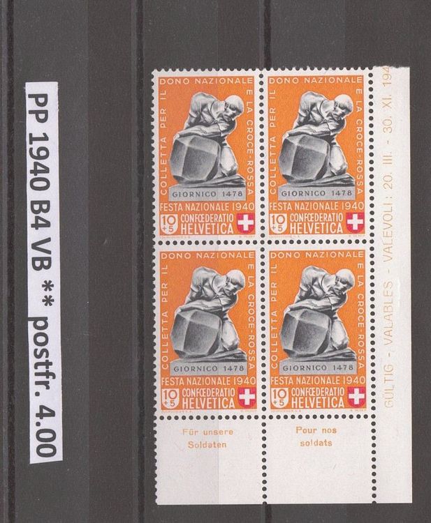 PP 1940 B4 VB ** postfrisch | Kaufen auf Ricardo