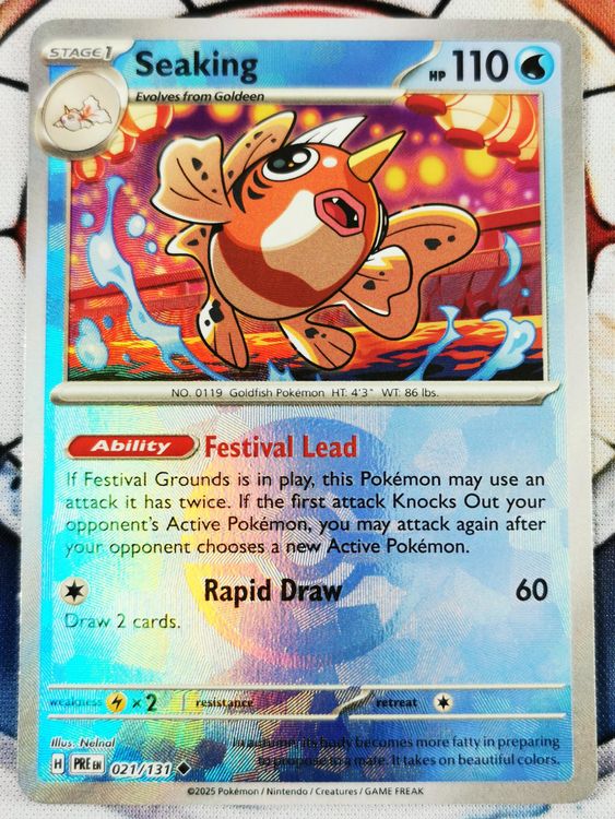Pokemon Seaking 021 PokeBall Prismatic Evolutions EN | Kaufen auf Ricardo