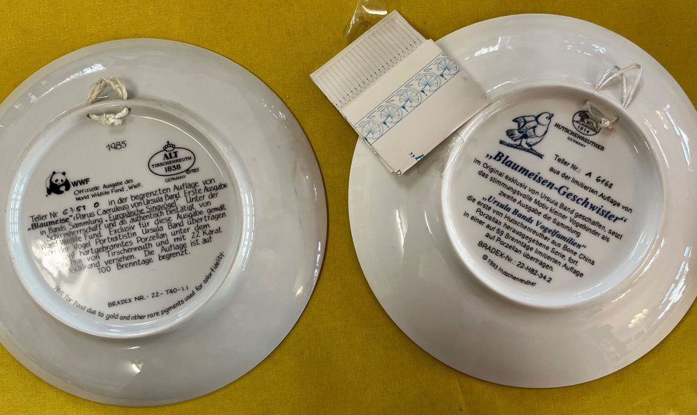Hutschenreuther - Wandteller Blaumeisen (Gebraucht) in Stetten AG für CHF 20 – mit Lieferung auf ...