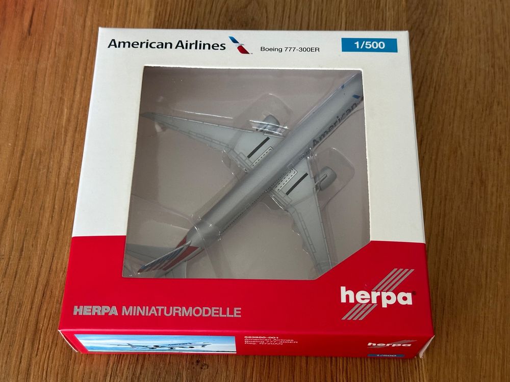 Herpa 1:500 American Airlines Boeing 777-300 (Neu (gemäss Beschreibung)) in Reinach BL für CHF ...