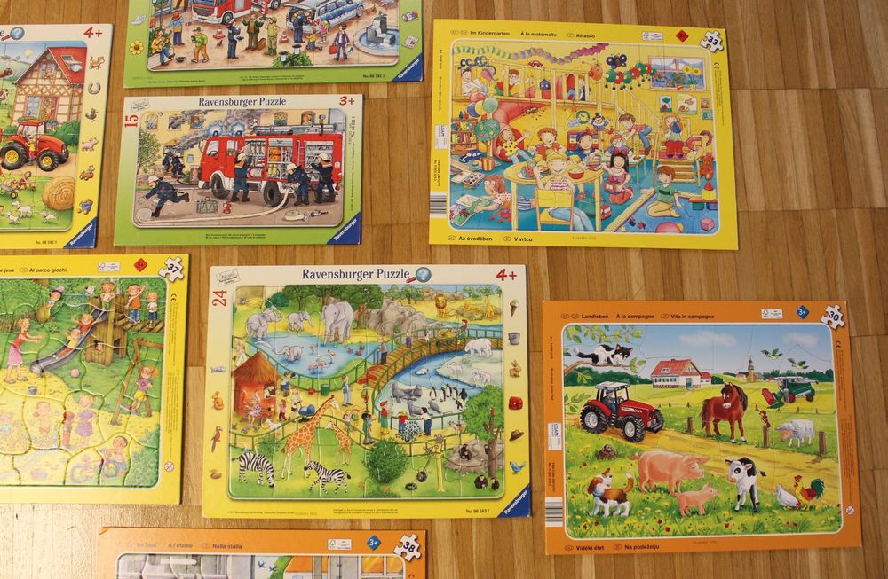 8 Kinderpuzzle, ab 3 & 4 Jahren, 4 von Ravensburger (Gebraucht) in ...
