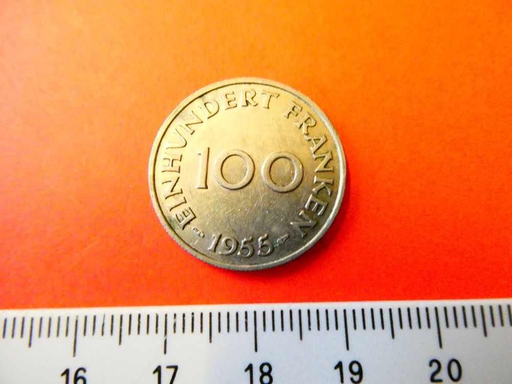 Saarland 1955, 100 Franken | Kaufen auf Ricardo