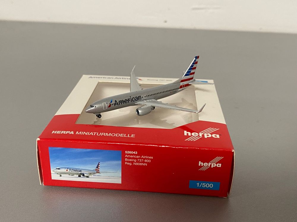 Herpa 1:500 American Boeing 737-800 | Kaufen auf Ricardo