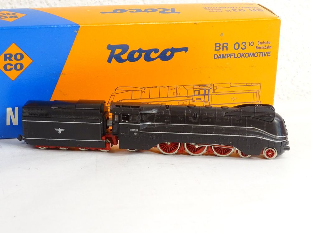 Roco 23203 Dampflok BR03 1050, Schwarz, DR, Spur N, OVP (39) (Gebraucht ...