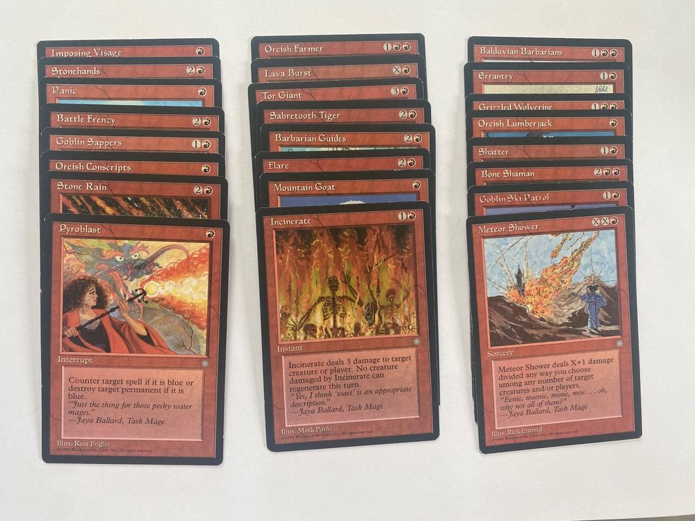 Ice Age - Full Set Common Cards Red (24) | Kaufen auf Ricardo