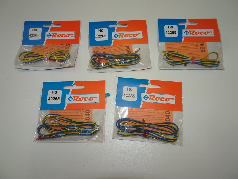 5 Roco Anschlusskabel Schienen HO 42265 (Neu (gemäss Beschreibung)) in ...