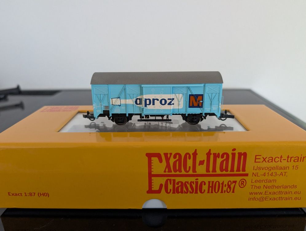 Exact-train EX 20943, Gedekter Güterwagen der SBB "Aproz",DC (Neu (gemäss Beschreibung)) in ...
