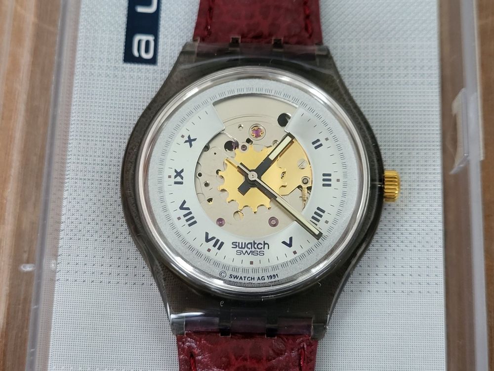 SWATCH AUTOMATIC SAM100 RUBIN NEU | Kaufen auf Ricardo