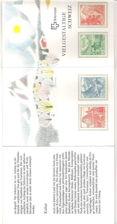 PTT-Souvenir, vielgestaltige Schweiz, postfrisch | Kaufen auf Ricardo