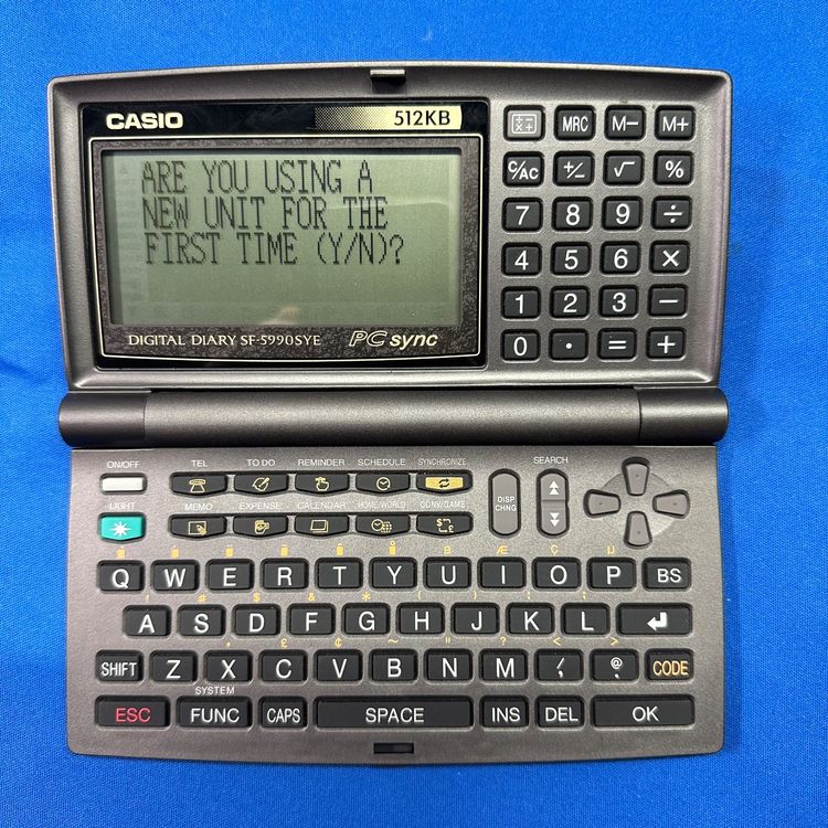 Casio Digital Diary SF-5990SYe 512kb von 1997 in OVP SELTEN | Kaufen ...