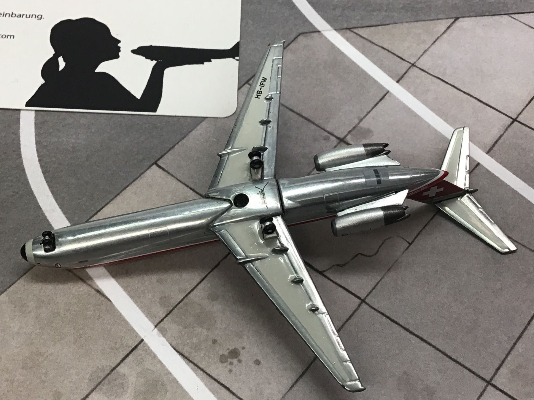 Swissair Flugzeug Modell Jet Rarität für Sammler! 1:400 (Neu (gemäss ...