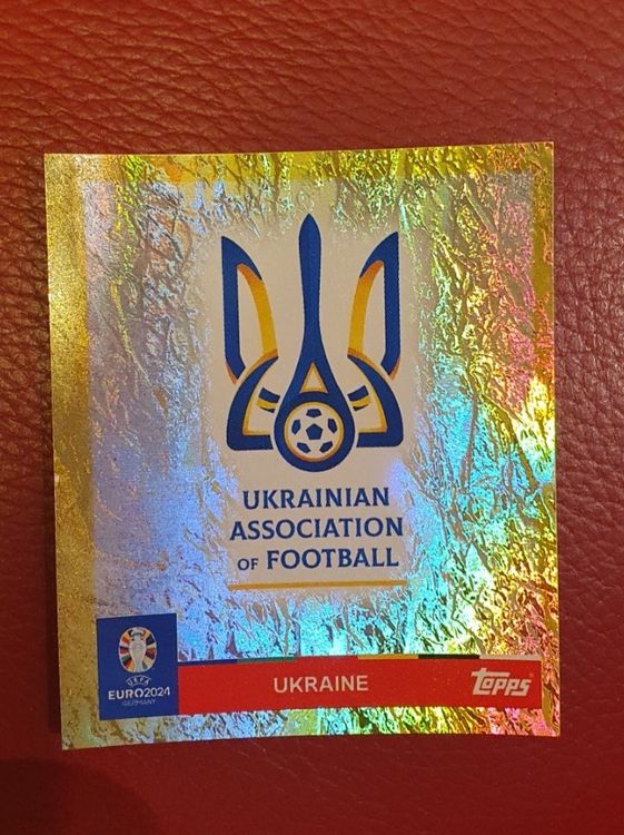 Topps Euro 2024 Sticker Wappen UKR 1 UKRAINE GOLD | Kaufen auf Ricardo