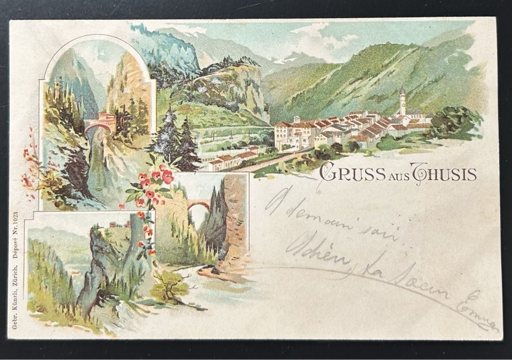 Gruss aus Thusis Litho (Gebraucht) in Horw für CHF 18 – mit Lieferung auf Ricardo kaufen