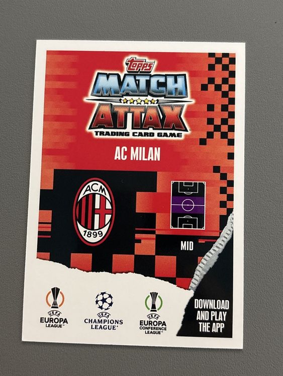 Match Attax 2024 AC Milan Gattuso Cult Hero Karte, Top! (Neu (gemäss ...