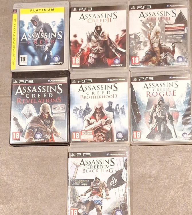 Assassin's Creed PS3-Spiele Sammlung - Top Zustand! (Gebraucht) in ...