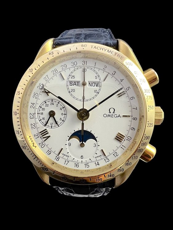 Omega Speedmaster Triple Date Mondphase Automatic 18k *U503 | Kaufen ...