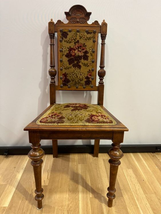 Antiker Gründerzeit Stuhl mit Gobelin Bezug (Gebraucht) in Obernau für CHF 69 – nur Abholung auf ...
