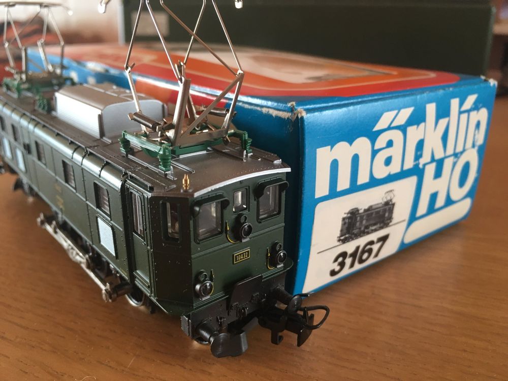 Märklin HO SBB Lok Ae 3/6 Nr. 3167 grün, neuwertig in OVP | Acheter sur ...