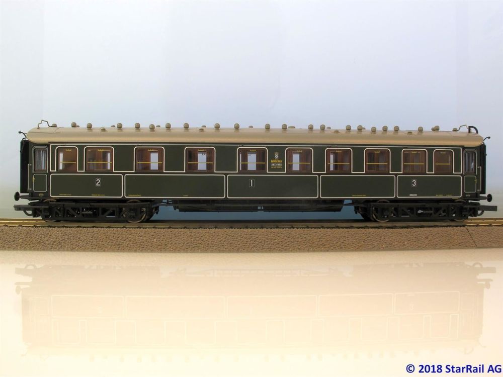 Roco 45581 K.Bay.Sts.B. Schnellzugwagen 1./2./3. Kl. Ep. I (Neu (gemäss ...
