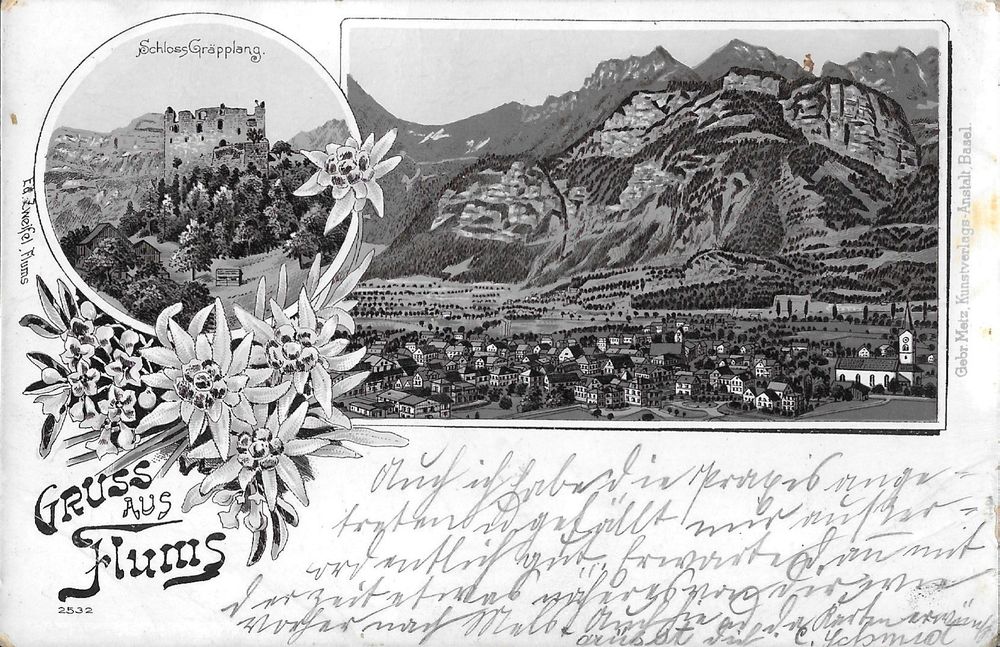 Karte Flums 1899 (Gebraucht) in Zürich für CHF 12 – mit Lieferung auf ...