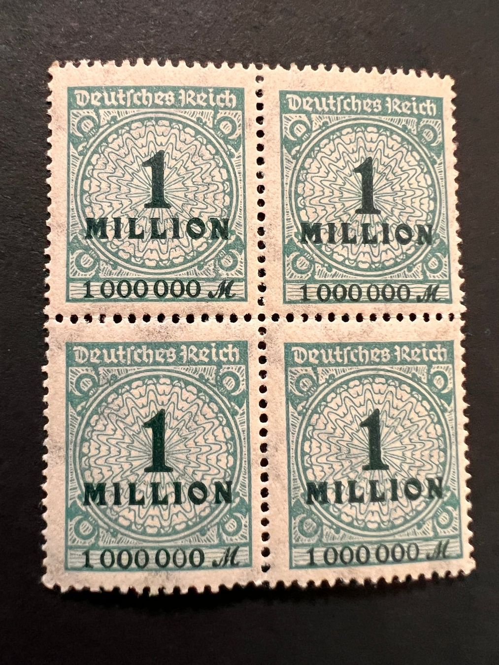 Briefmarke Deutsches Reich 1 Million Wert