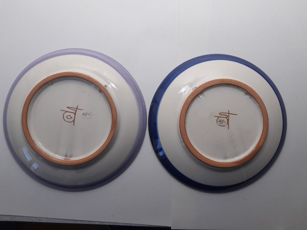 2 Willy Steinlin Keramik Teller - Clowns - Zirkus - CH Kunst (Neu ...