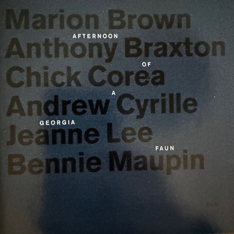 Marion Brown - Anthony Braxton, C Corea, A. Cyrille (CD ECM) (Gebraucht ...