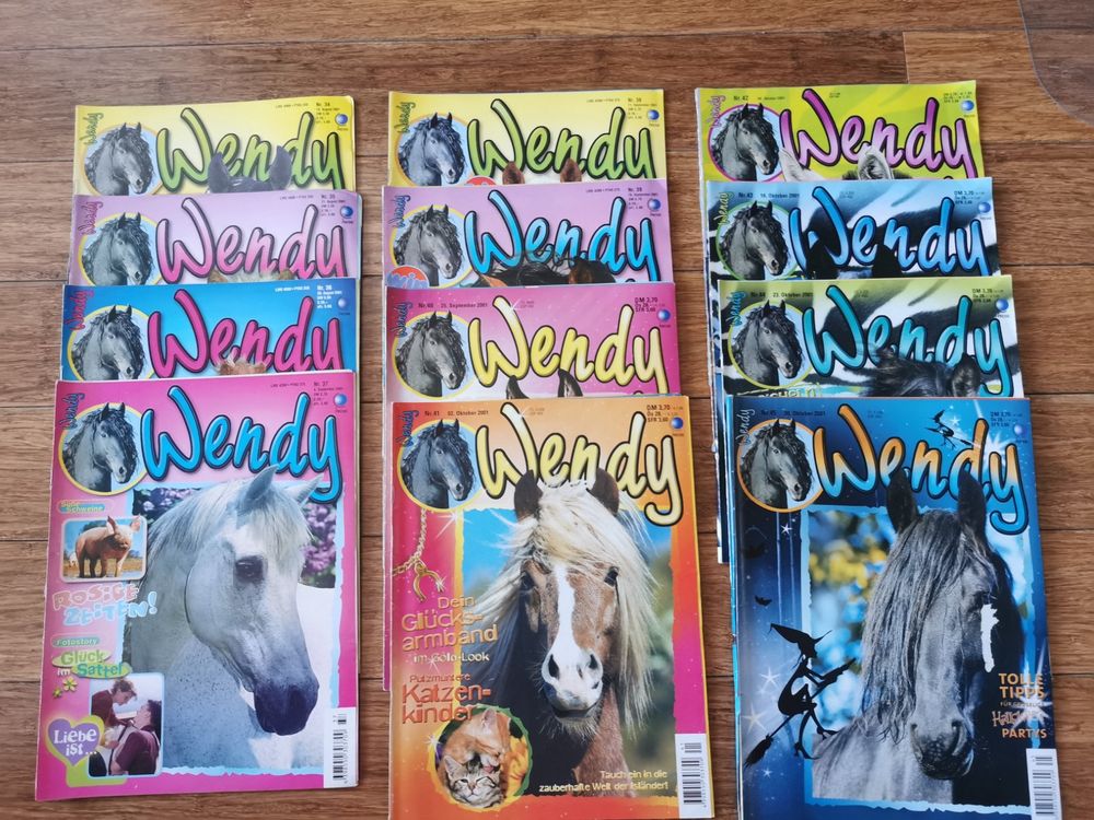 Wendy Comic Hefte/ Pferde Zeitschriften von 2001/2 - 12 Stck (Gebraucht ...
